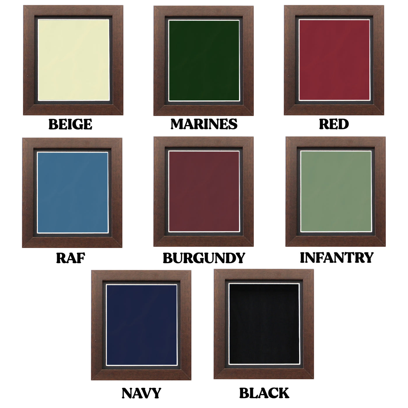 Wall Mounted Medal Display Case with Hinged Front Opening — Empire Medals