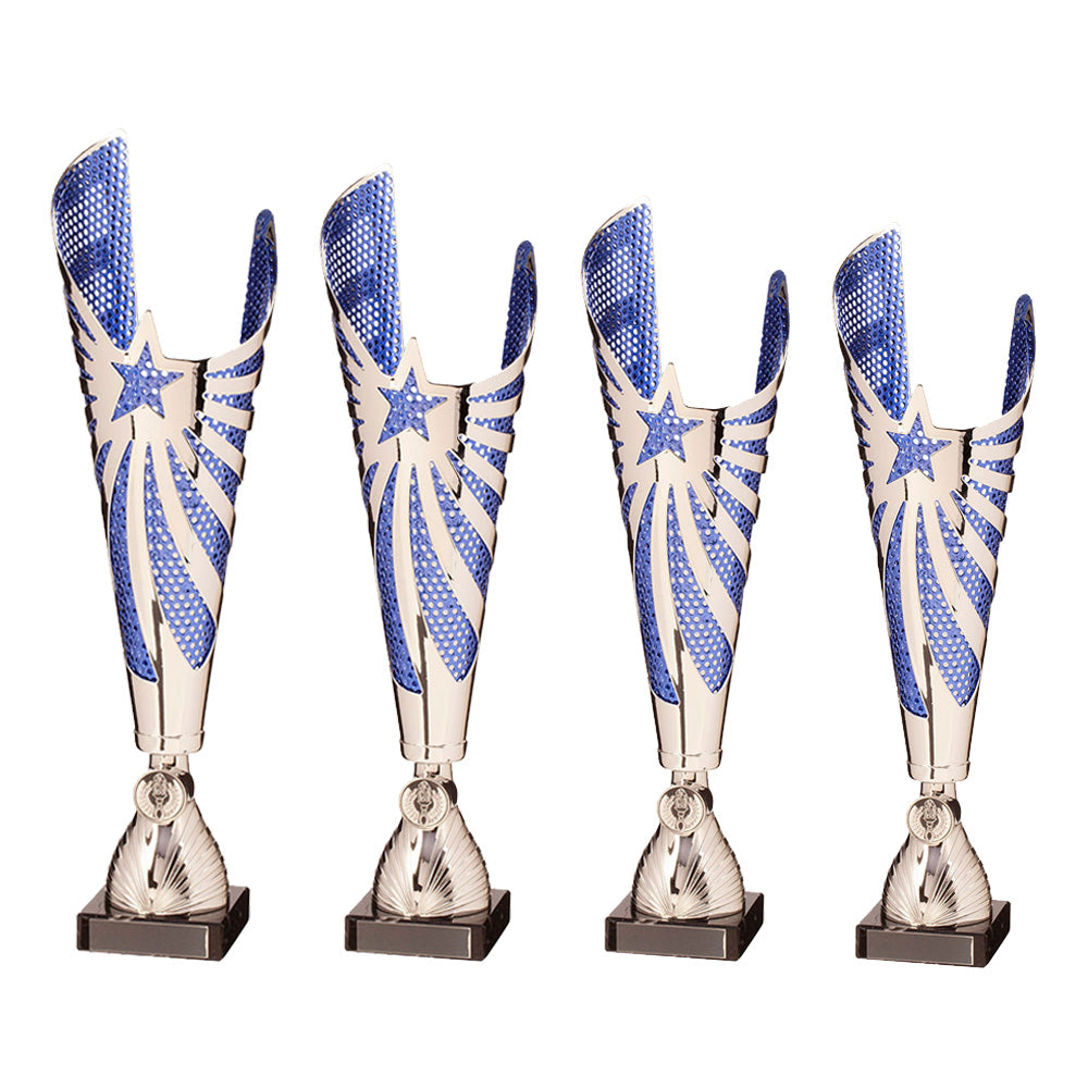 MegaStar Laser Cup Silver/Blue — Empire Medals