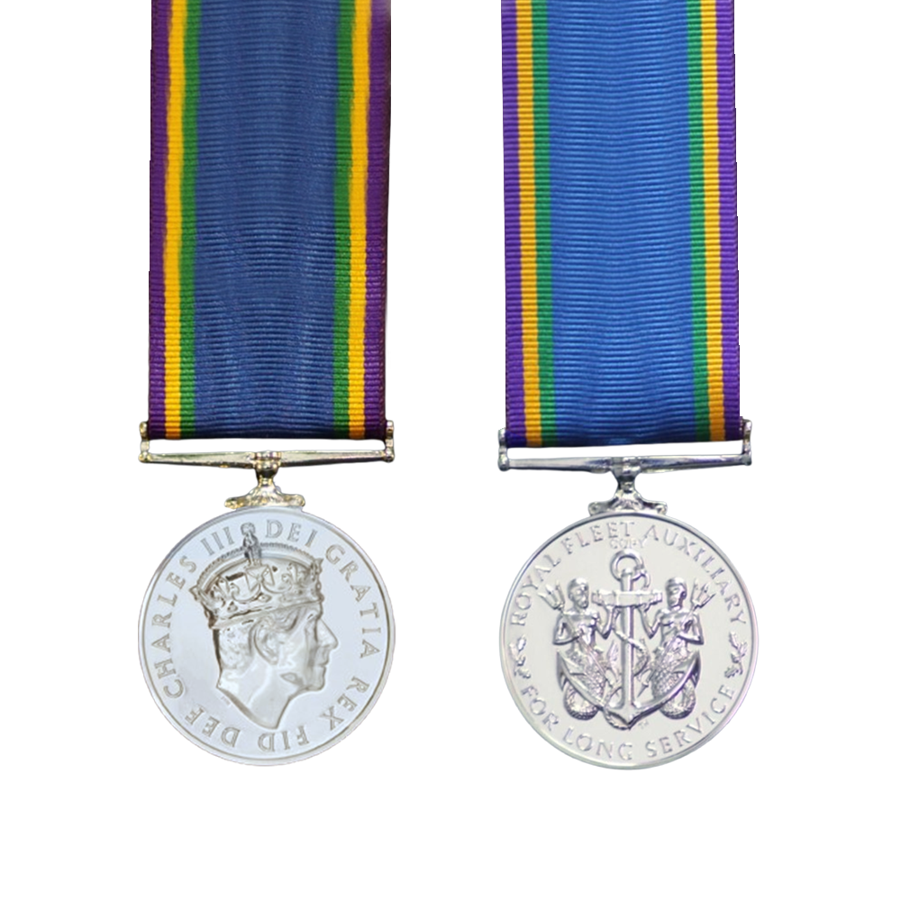 Royal Fleet Auxiliary Long Service Miniature Medal CIIIR — Empire Medals