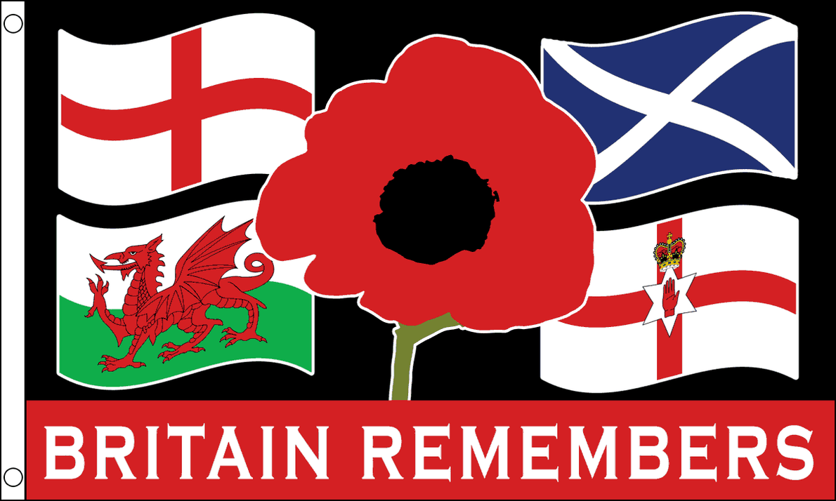 Britain Remembers Flag — Empire Medals