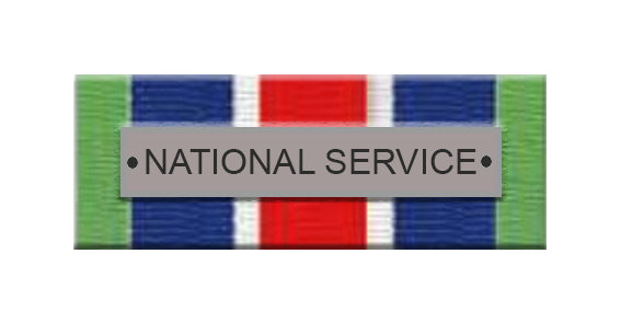 National Service Ribbon Bar — Empire Medals
